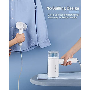 BEAUTURAL Steamer for Clothes, Foldable Handheld Clothing Wrinkles Remover for Garments, 30-Second Fast Heat-up, Portable Fabric Steamer for 120V Countries, Not for Use in 220V Such as Europe