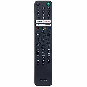 RMF-TX520U Replacement Voice Remote Applicable for Sony TV KD-43X80J KD-50X80J KD-55X80J KD-55X85J KD-65X80J KD-65X85J KD-75X85J XR-55A80J XR-55X90J XR-65A80J XR-65X90J XR-77A80J KD-75X80J KD-43X85J
