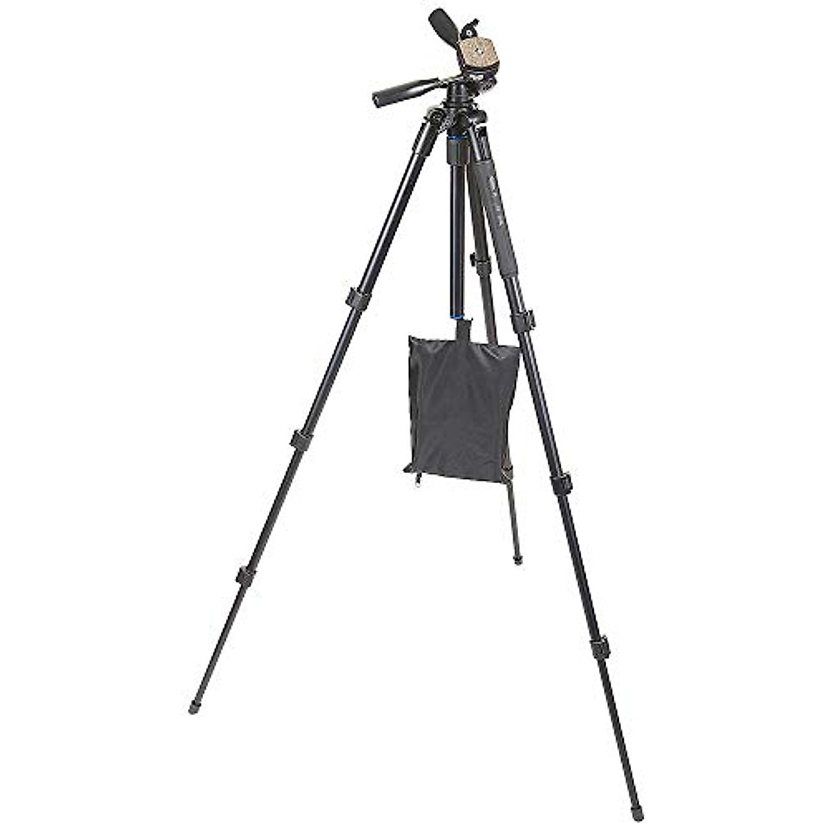 SLIK Pro AL-324DX w/SH-705E 3-Way Pan Head for Mirrorless/DSLR Sony Nikon Canon Fuji Cameras and More - Black (613-358)