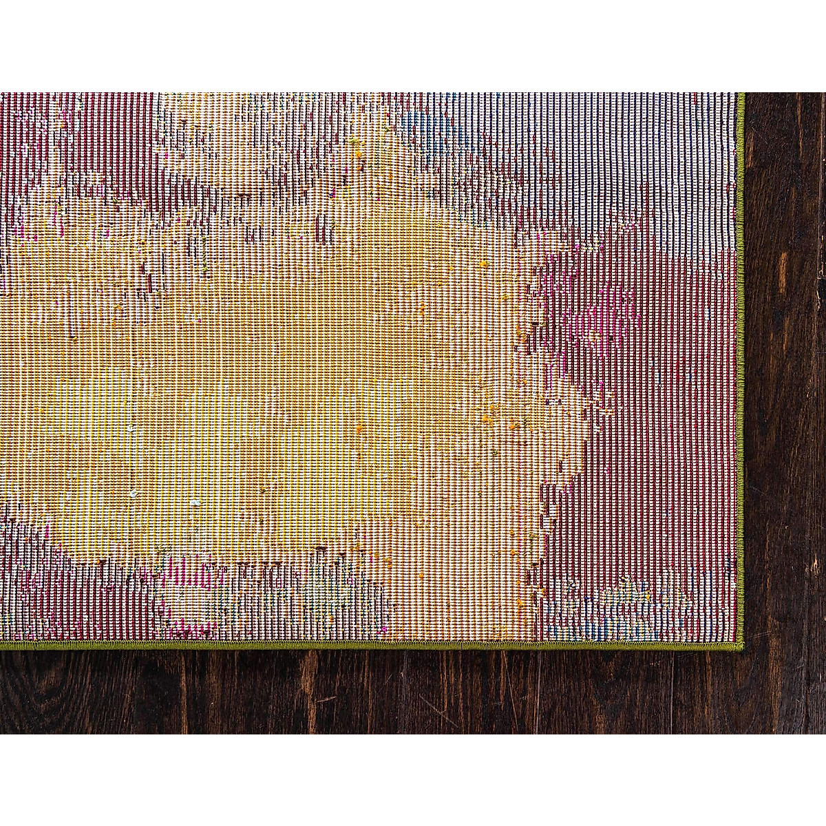 Unique Loom Estrella Collection Colorful, Abstract, Watercolor, Modern, Eclectic Area Rug, 7 ft x 10 ft, Multi/Beige