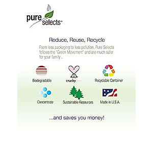 Pure Selects Dish Soap Concentrate • 2 Pack • Each Quart of concentrate makes 4 quarts of Dish Soap • All Natural • No added Fragrance or Dye • NO ANIMAL TESTING