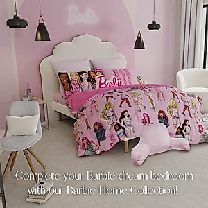 Franco Barbie Movie Luxe Super Soft Plush Squishy 17" Inch Logo Decorative Pillow