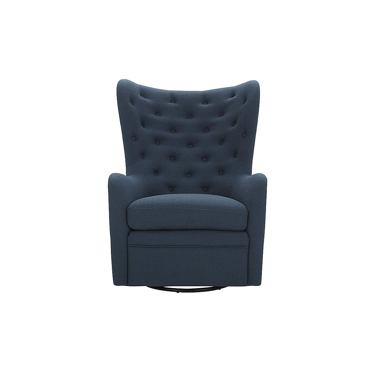 Amazon Brand – Stone & Beam Lessing Tufted Upholstered Glider, 32.7"W, Cadet Blue