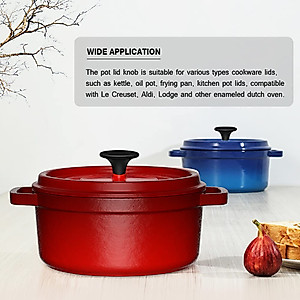 Dutch Oven Knob Pan Lid Handle Replacement Knob for Le Creuset, Lodge, Aldi and Other Enameled Cast Iron Dutch Oven