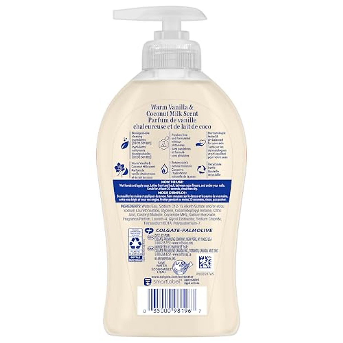 Softsoap Warm Vanilla & Coconut Milk Scent Liquid Hand Soap, Moisturizing Liquid Hand Soap, 11.25 Ounce, 6 Pack