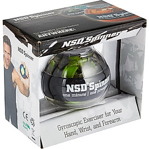 NSD Power AutoStart Spinner Gyro Wrist Forearm Grip Strengthener with Auto Start Feature