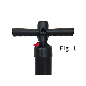 Aqua Plus Inflatable Stand Up Paddle Board High Pressure Double Action SUP Pump (Black, 63cm)