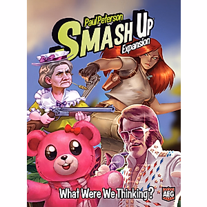 AEG Smash Up: What were We Thinking? Expansion | Action-Packed Card Game | Explorers, Grannies, Rock Stars, Teddy Bears | 2-4 Players | Ages 14+