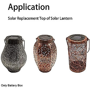 Replacement Solar Light Parts,Waterproof Solar Lanterns Replacement Accessories for Lanterns Outdoor (8CM/3.14 INCH 2PCS)