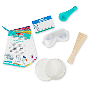 Melissa & Doug Scientist Role Play Costume Set (X pcs) - Lab Coat, Goggles, 6 Experiments