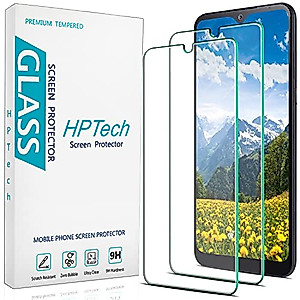 HPTech 2-Pack Tempered Glass For LG K51, Reflect, Q51 Screen Protector, Easy to Install, 9H Hardness, Bubble Free