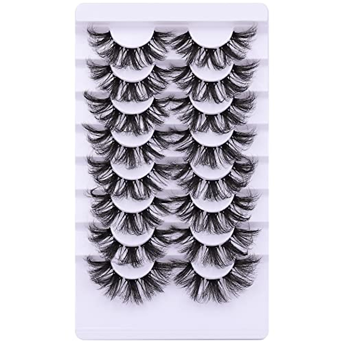 Cluster Mink Lashes Fluffy Eyelashes Long Thick Dramatic Individual Lashes Extension Wispy 6D Volume Eyelash 19-22MM zanlufly Eyelashes Pack