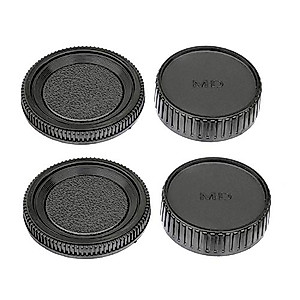 (2 Packs) Fotasy MD Lens Rear Cap, Md Body Cap, Minolta MD Lens Back Cover, Minolta MC Lens Cap, Minolta Rokkor Body Cap, Lens Cover Body Cap fits Minolta Rokkor MD MC Mount Camera Lense, MD_2