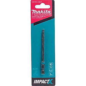 Makita A-96849 Impactx #1 Square Recess 3-1/2″ Power Bit