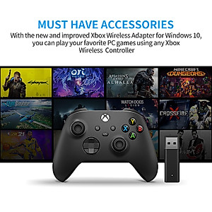 Wireless Adapter with Original IC Chip Compatible with Xbox One Controller for PC Windows 10 11