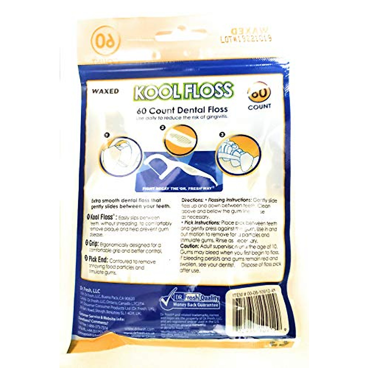 60 Count Dental Floss Pick