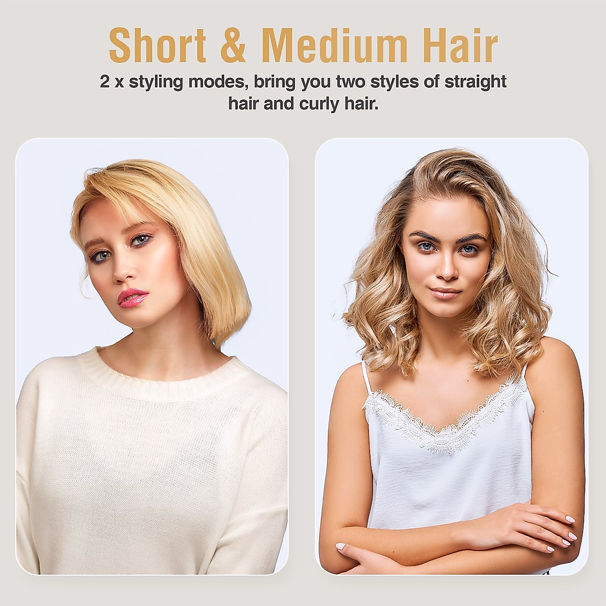 FURIDEN Lite Travel Curling Iron, Dual Voltage Curling Iron 1 inch, Lightweight and Dual Voltage(100-240V), Allows You to Use it Anywhere in The World, Straightening or Curling