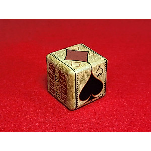 Newt's Playing Cards HideWood Design Suited Trump Marker/Indicator/Cube - 1-1/4" Stylish Block That Helps Card Players Know What is Trump (Classic)