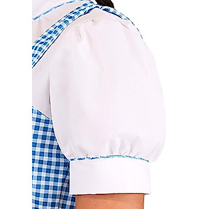 Rubie's womens Wizard of Oz Adult Dorothy Dress and Hair Bows Costume, Blue/White, Teen US