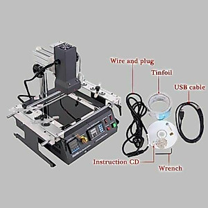 Soldering Stations Machine, IR6500 Infrared BGA Rework Station Repair Heating Reball Soldering Welding Welder 1250W Infrared Welding Machine Fit Xbox360 PS3