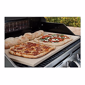 Pizzacraft PC9899 Rectangular ThermaBond Baking and Pizza Stone for Oven or Grill, 20" x 13.5"