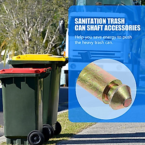 Yardwe 1pc Trash Can Spare Parts Outdoor Trashcan Trash Can Outdoor Outside Trash Can Outdoor Trash Can Trash Can Wheels Vessel Tools Garbage Can Trash Can Wheel Shaft Knives Lathe Steel