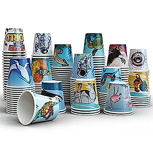 Art Kups [ 2.5 oz - pack of 300 ] Paper Cups - Small Recyclable Bathroom Cups | Disposable Mini Mouthwash Cups | Espresso | Rinse & Gargle Cups for Kids | Party Cups | Doesn't fit into Dixie dispenser