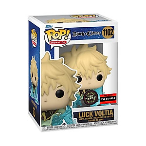 Funko Pop Black Clover Luck Voltia (Lightning Armor) GITD Chase Pop Figure (AAA Anime Exclusive)