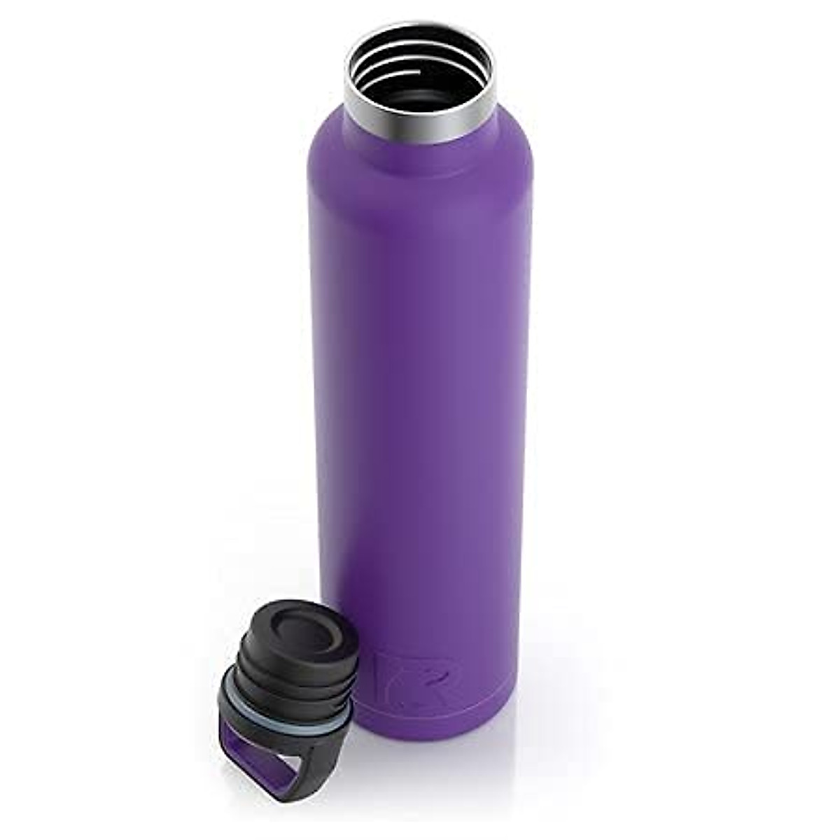 RTIC 26 oz Vacuum Insulated Water Bottle, Metal Stainless Steel Double Wall Insulation, BPA Free Reusable, Leak-Proof Thermos Flask for Hot and Cold Drinks, Travel, Sports, Camping, Majestic Purple