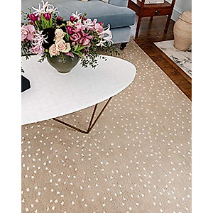 Erin Gates by Momeni Woodland Antelope Beige Hand Tufted Wool Area Rug 8'9" X 11'9"