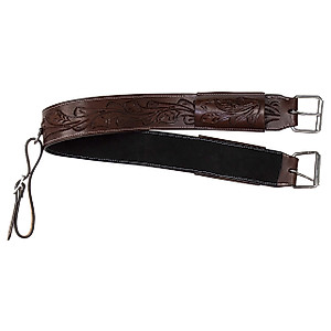 Acerugs New Medium Brown Western Leather Rear Flank Back Cinch Horse TACK Saddle CINCHES (Standard)