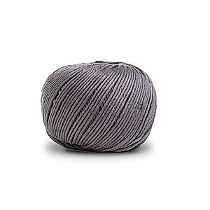 Circulo Amigurumi Maxi Yarn, 100% Mercerized Brazilian Virgin Cotton - Cotton Yarn for Crocheting & Knitting, Soft Yarn, Yarn Art - Worsted Weight Yarn, 4.76 oz, 124.6 yds – Gray Yarn, Color 8797