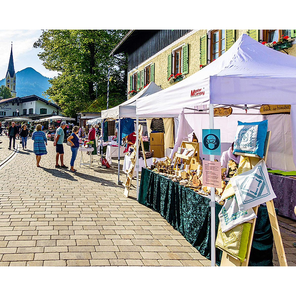 MASTERCANOPY Pop-up Canopy Sidewall Kit, 3 Sidewalls & 1 Doorwall Only Excluding top and Frame (10x10,Black)