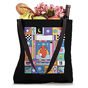 Aquarius Colourful Zodiac Sign Horoscope Astrology Tote Bag