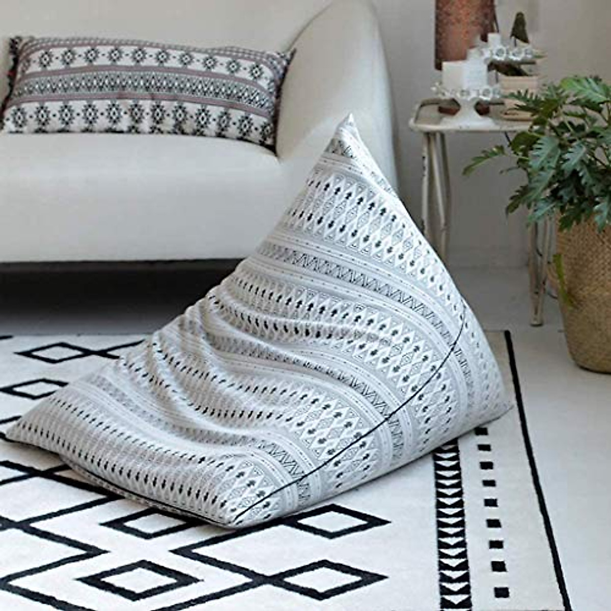 GYDJBD Lazy Sofa Bean Bag Chair, Leisure Bedroom Small Tatami Sofa, Polyester, Durable and Supple Touch, Exquisite Feeling of Gloss