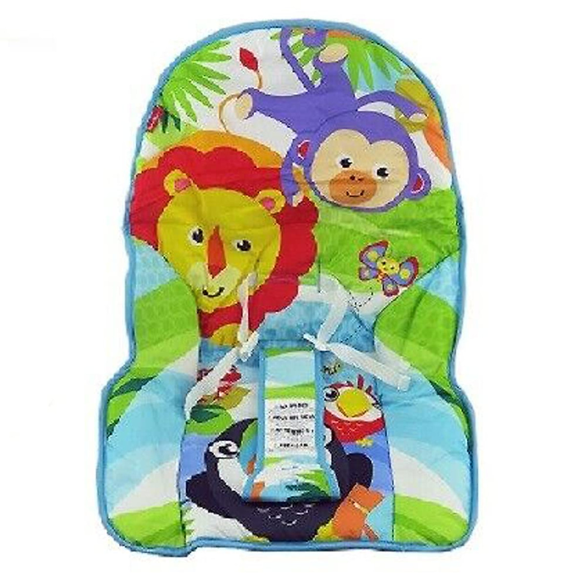 Replacement Part for Fisher-Price Infant-to-Toddler Rocker - DTG96 ~ Rocking Chair Replacment Seat Pad/Cover ~ Colorful Jungle Theme Print