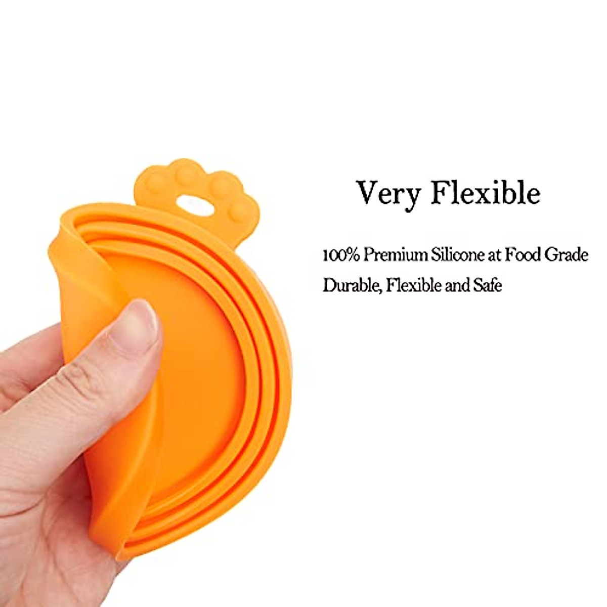 PetBonus Silicone Pet Can Lids, Dog Cat Food Can Cover, Universal Size Can Tops, 1 fit 3 Standard Size Food Cans, BPA Free Dishwasher Safe