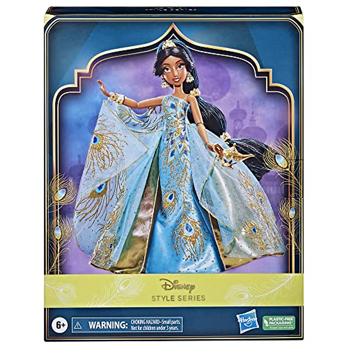 Disney Princess Style Series 30th Anniversary Jasmine Fashion Doll, Deluxe Collector Doll with Accessories, Disney Toy for Kids 6 and Up