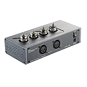 Linsoul Xduoo MT-604 Tube + Transistor Hybrid Headphone Amplifier Pre-Amplifier with Four 6J1 Balanced Tubes, Independent L&R Volume Control