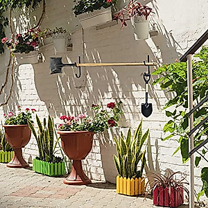 Pool Pole Hanger for Fence（4 Pack） Black Pool Equipment Hooks Heavy Duty Pool Tool Organizer for Telescopic Poles, Skimmers, Leaf Rakes,Pool Hose,Garden Tools,Brushes and Swimming Pool Accessories