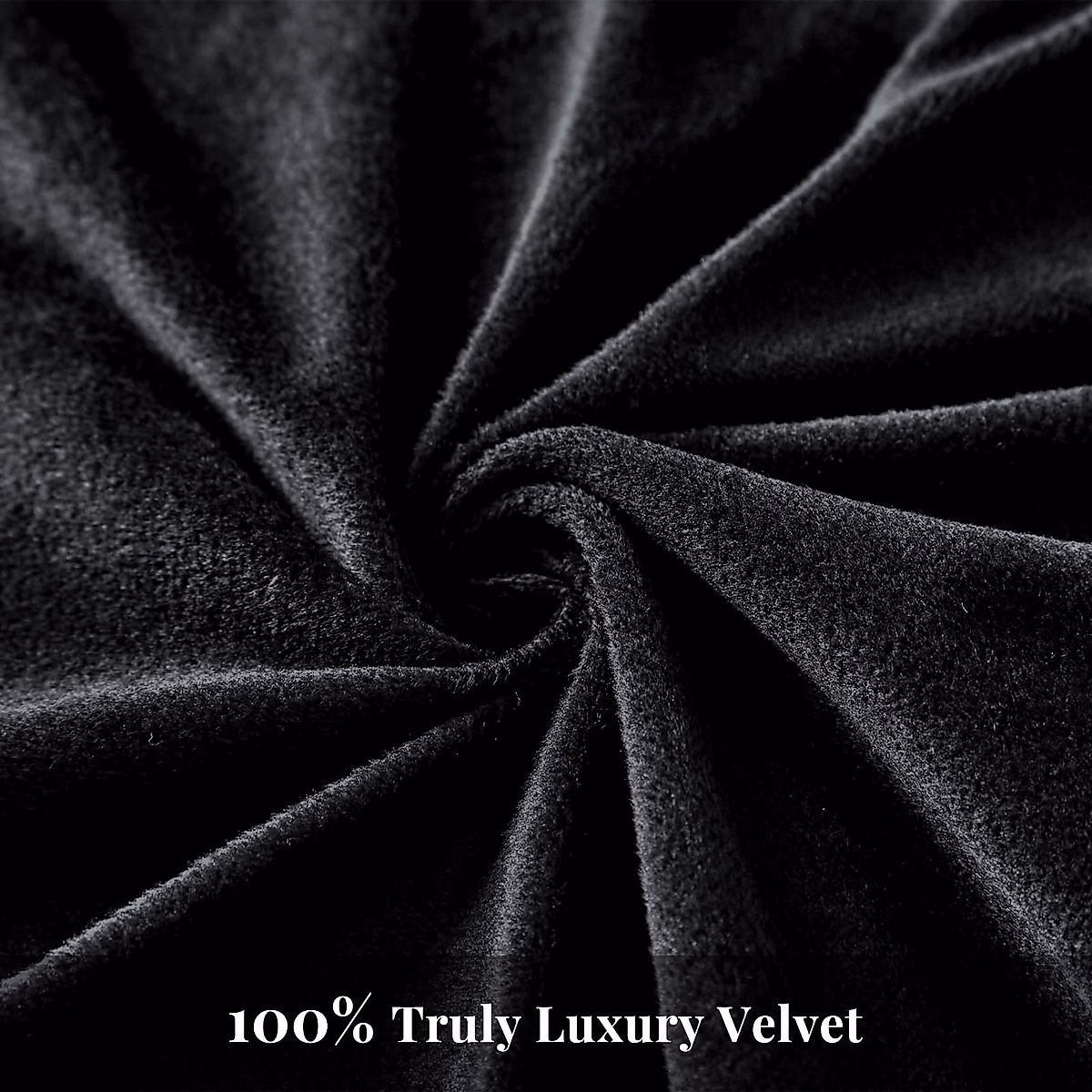 WARMDERN Black Velvet Duvet Cover King Size Flannel Duvet Cover Bedding Sets, 3pcs Ultra Soft Luxury Textured Modern Crystal Velvet Duvet Covers with Zipper Closure(Black, King)