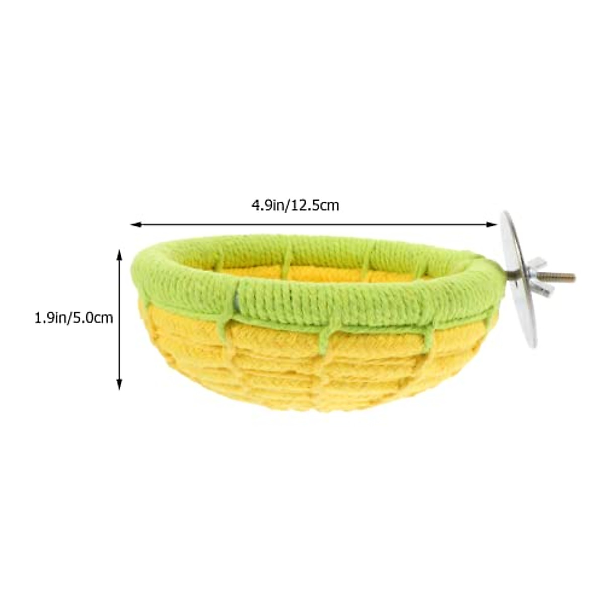 Ipetboom Cotton Rope Bird Nest Breeding Nest Hatch House Cage Finch Parrot Canary Nest Bird Nest Pigeon Nesting Bowls Bird Breeding Hatching Nest for Birds Parrot Breeding Nest 3pcs