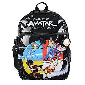 INTIMO Nickelodeon Avatar The Last Airbender Characters Aang Zuko Katara Sokka 5 PC Backpack Lunchbox Icepack Water Bottle