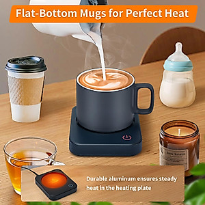 VOBAGA Coffee Mug Warmer, Electric Coffee Warmer for Desk with Auto Shut Off, 3 Temperature Setting Smart Cup Warmer for Heating Coffee, Beverage, Milk, Tea and Hot Chocolate (No Cup)