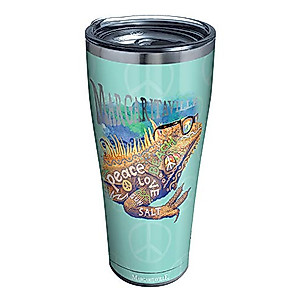 Tervis Margaritaville-Peace Love Salt Triple Walled Insulated Tumbler, 30oz Legacy, Stainless Steel