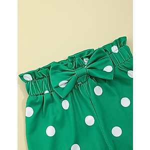 bilison My First St.Patrick's Day Outfit Baby Boy Girl Clothes Green Leaf Clover Pants Set