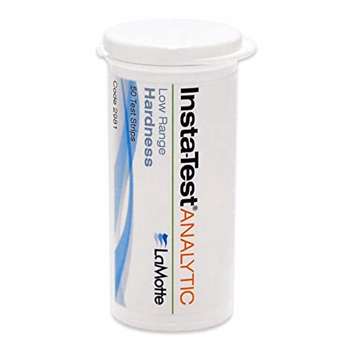 LaMotte Insta-Test 2981 Hardness Single Factor Test Strip, 0-180ppm Range (Vial of 50 Strips)