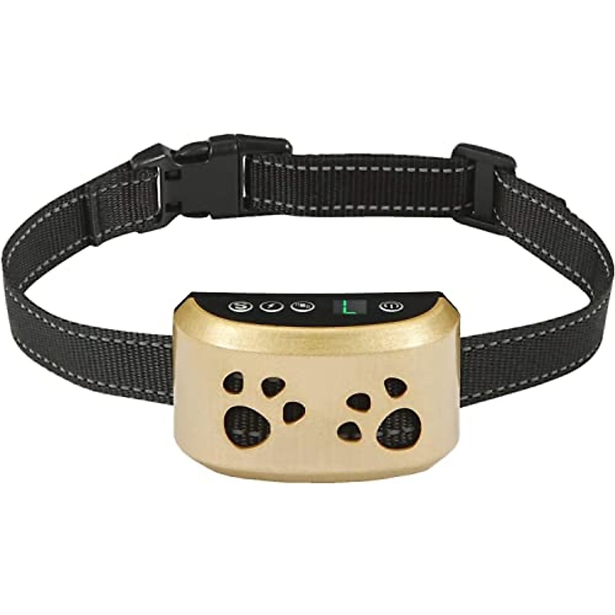 Dog Anti Barking Collar with 7 Adjustable Levels, Harmless Shock, Beep Vibration, Smart Correction and LED Indicator-Reachargeable No Bark Collar for Small Medium Large Dogs,Waterproof