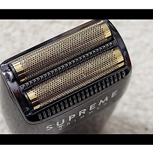SUPREME TRIMMER Foil Shaver STF600 | Men's Electric Razor for Men (60 Min Runtime) Mens Head Shaver Barber use | Crunch Lite Black