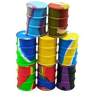 KUVIS 26ml Barrel Silicone Containers Concentrate Oil Non-stick Jars Food Grade (3)